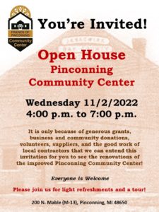 Community Center Open House | City of Pinconning